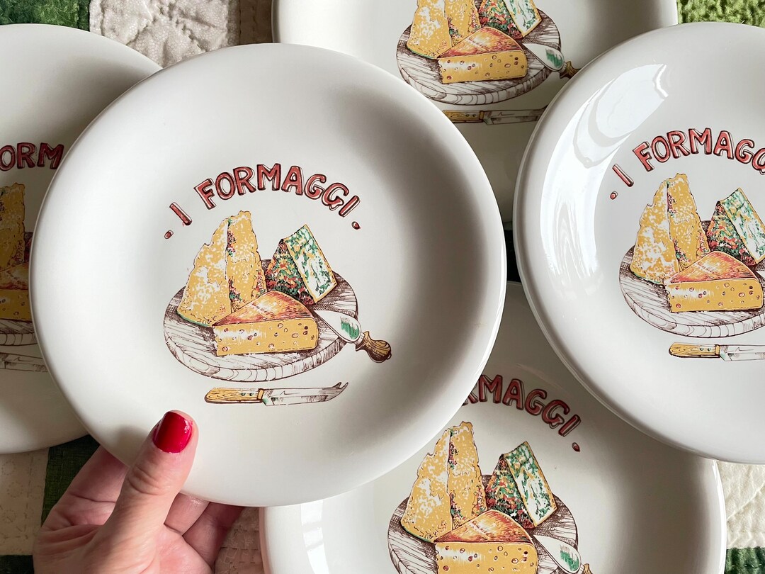 Set of 6-primula Italy Hand Decorated Ceramic Side-plates. - Etsy