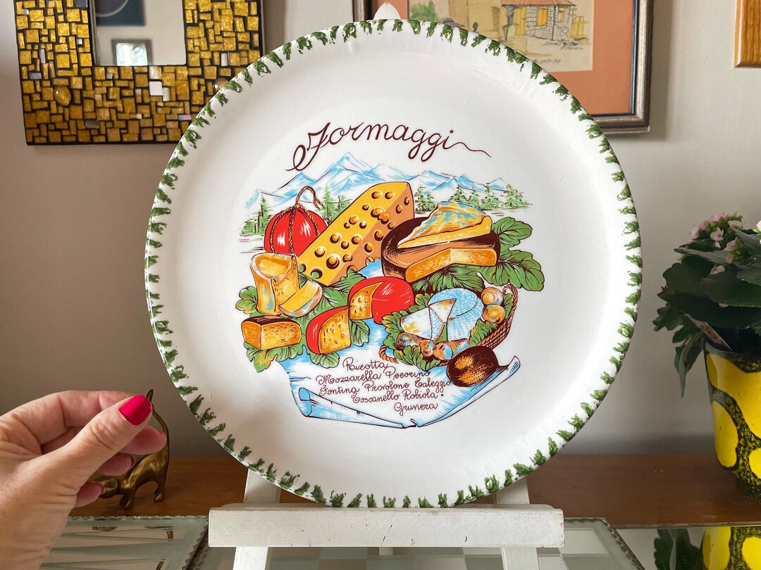 Large Italian Cheese Service Plate Made by CMS Italy. - Etsy