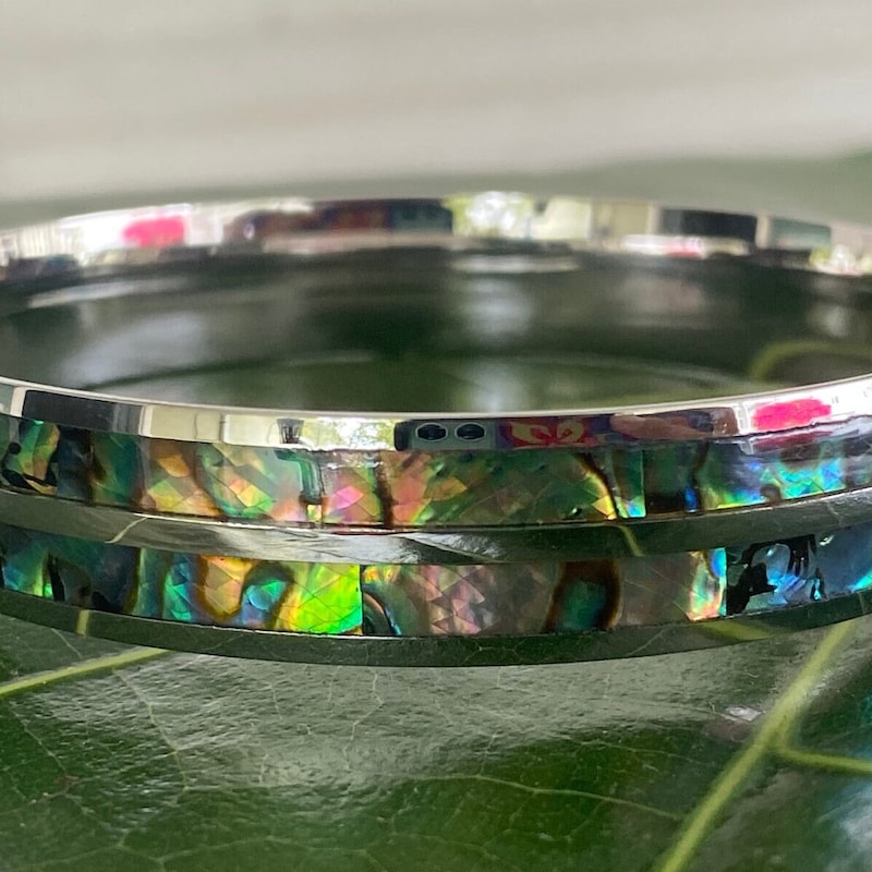 Abalone Bangle - Etsy
