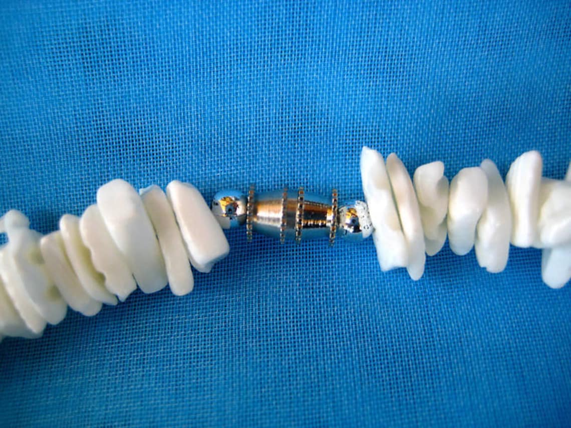 Hawaiian Design Surfer Beach Jewelry White Square Puka Natural - Etsy