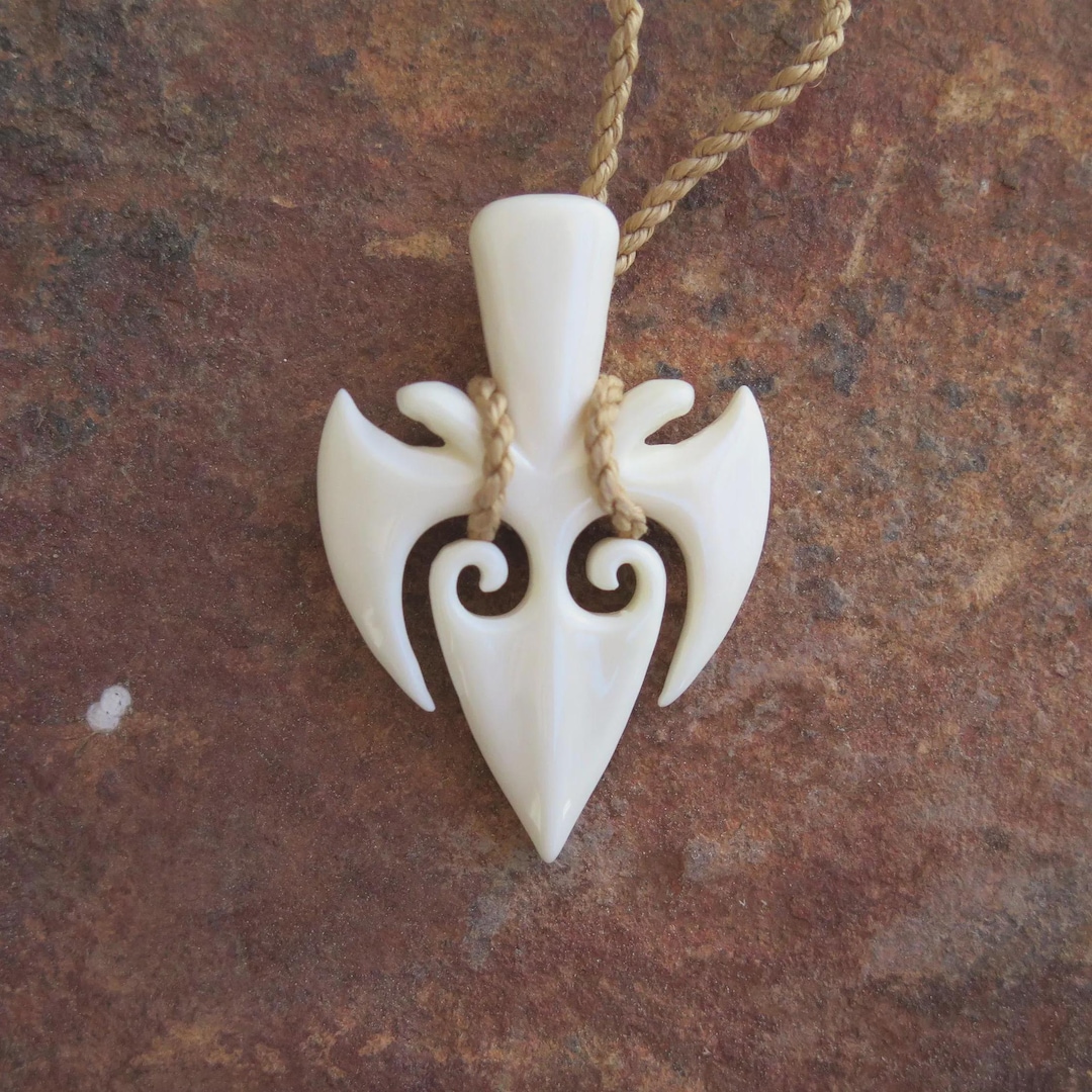 Hawaii Design Jewelry Weapon Dagger Carved Pendant W/ Adjustable ...