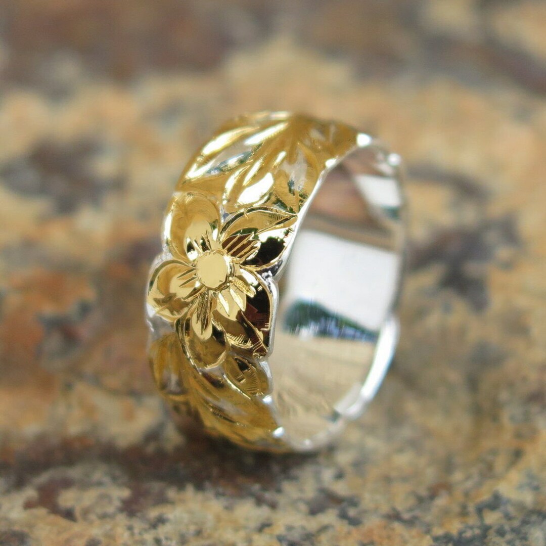 Hawaiian Jewelry Gold Plated Sterling Silver 925K Maile Leaves Cutout ...