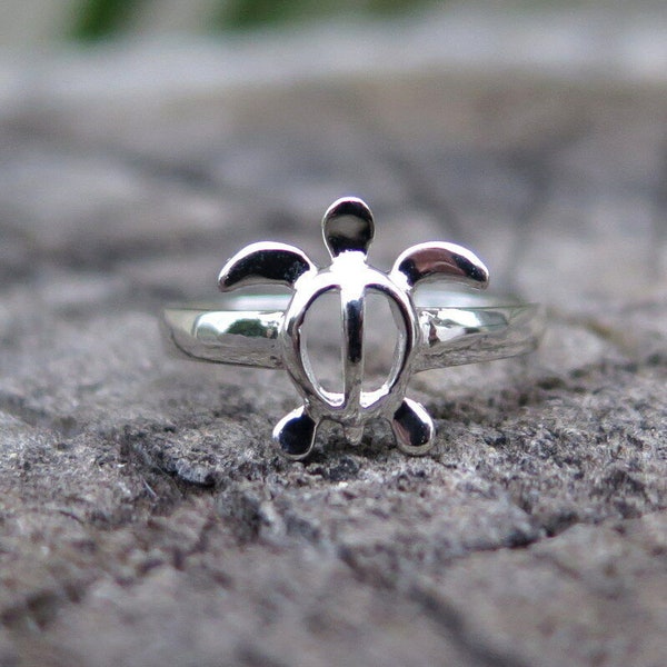 Turtle Toe Ring - Etsy