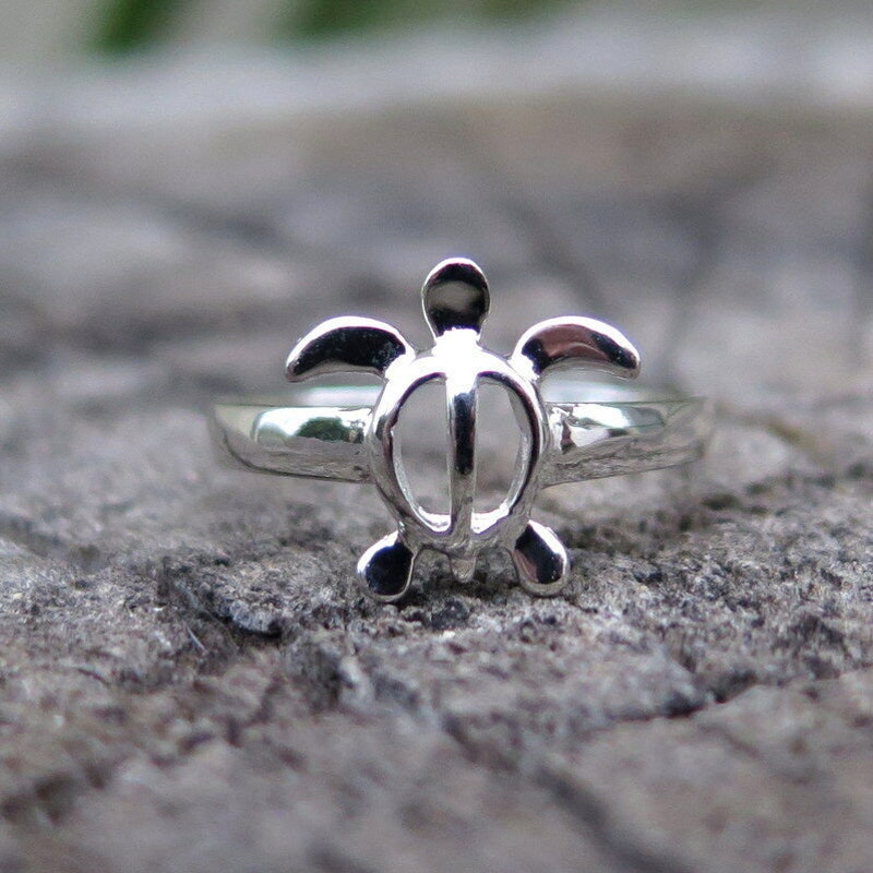 Turtle Toe Ring - Etsy