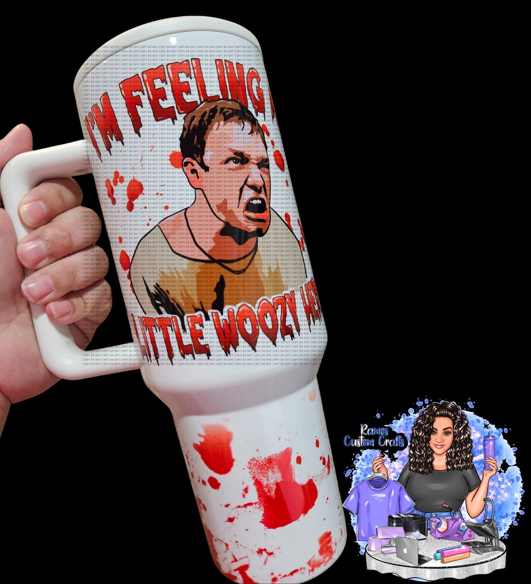 Horror Halloween, I'm Feeling A Little Woozy Here Double Sided Design ...