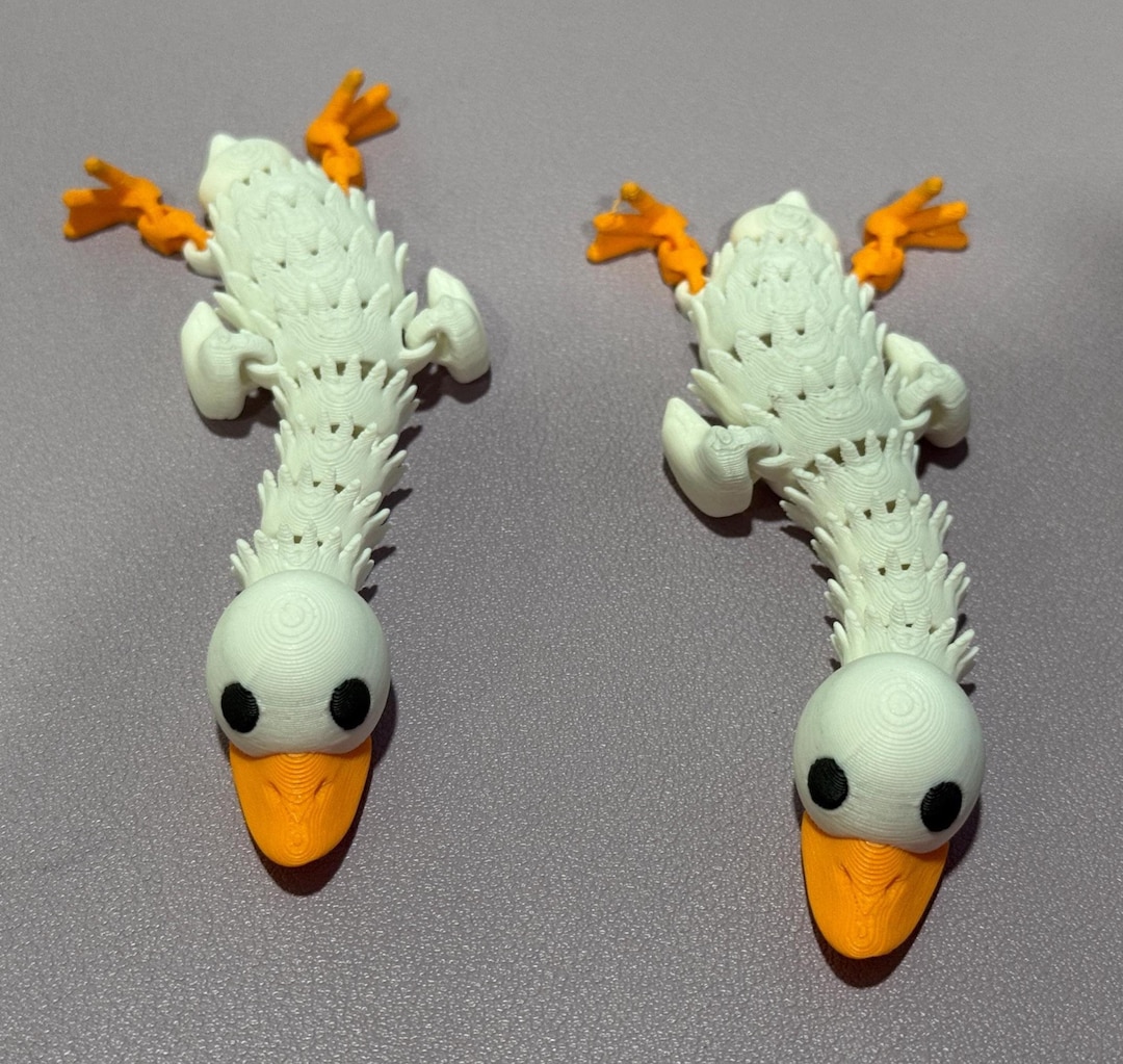 Small Flexi Set of 1 3D Printed Silly Goose, 3D Printed Goose, Silly ...