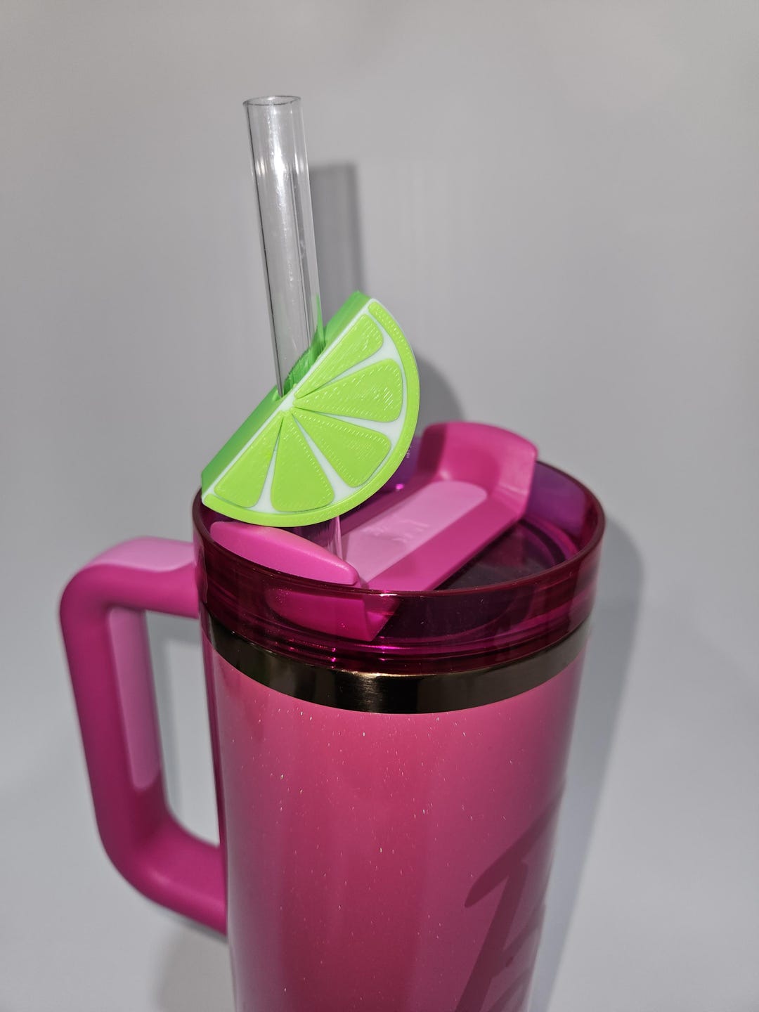 Lime Wedge 3D Printed Straw Topper, Fits Standard & Stanley Straws ...