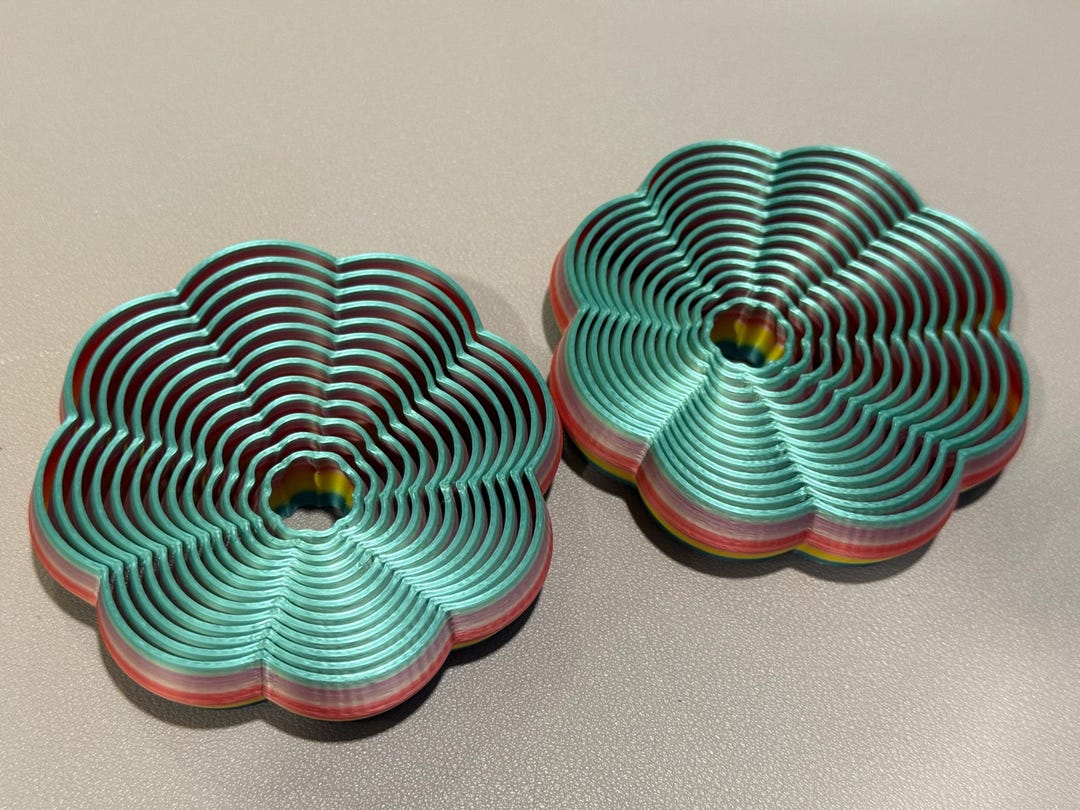 1 Set of Fidget Flower Stacked Tower, Fidget Toy, 3D Printed Fidget ...