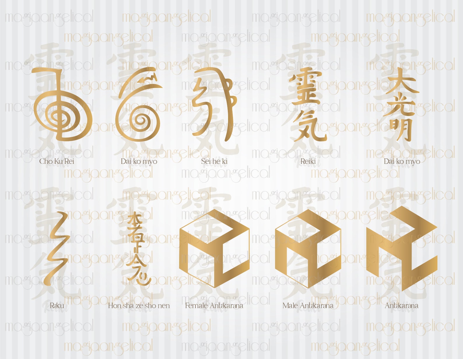 Reiki Símbolos vector Símbolos Sanación, Symbol Reik, AI, svg, dwg, pdf ...