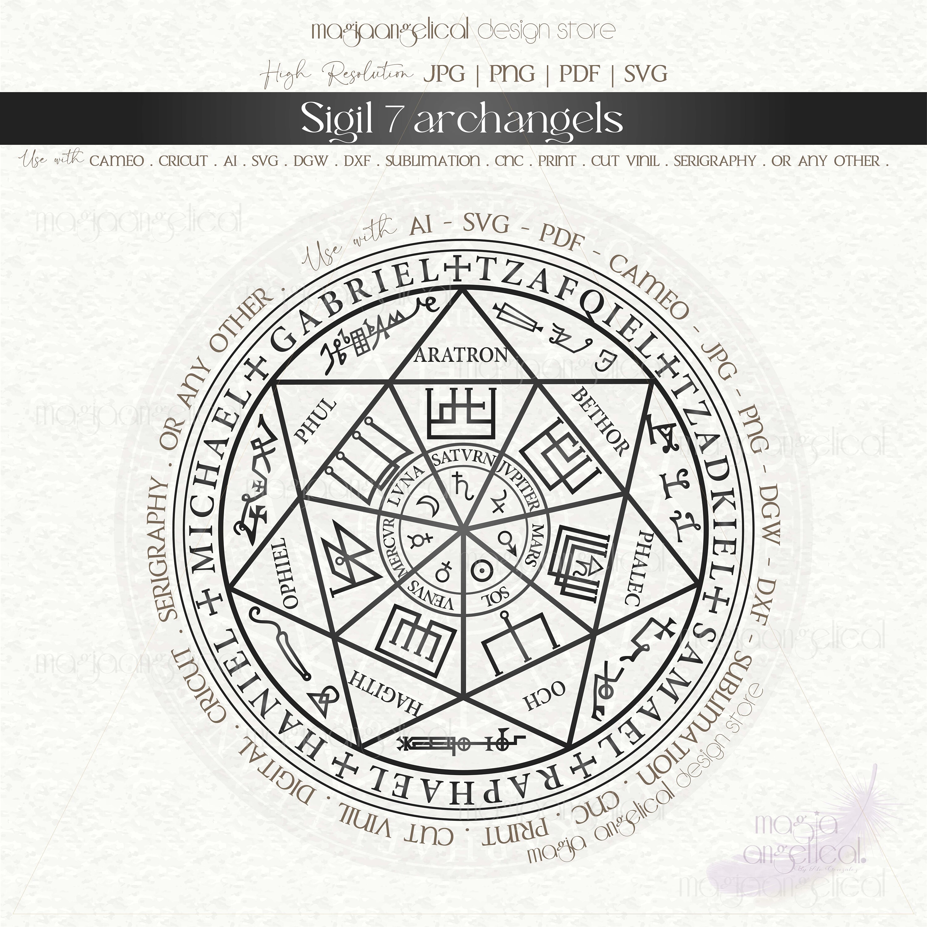 Seal 7 Archangels, 7 powerful archangels, powerful magical protection ...