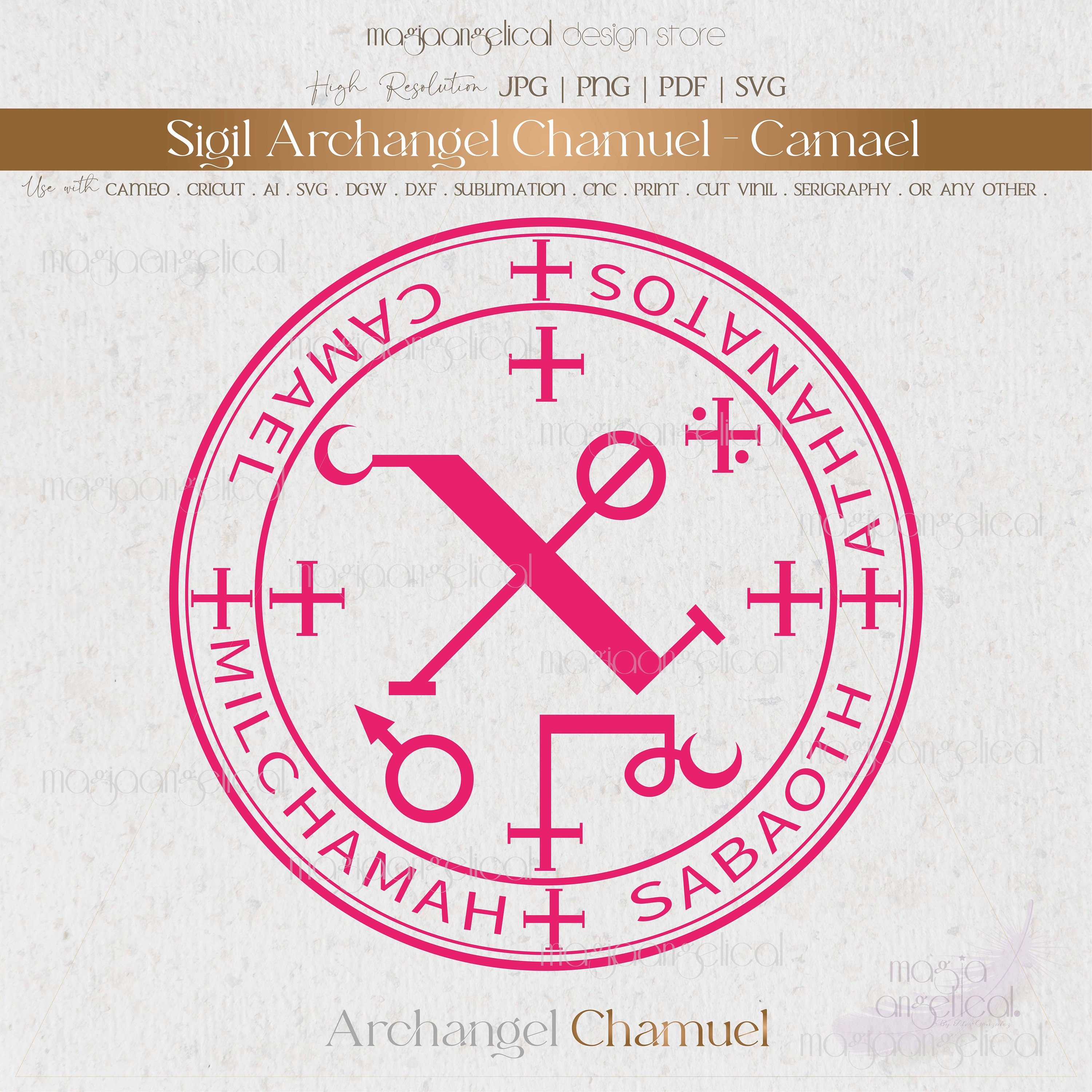 Sigil Archangel Chamuel - Etsy