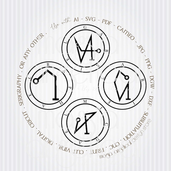 Archangel Michael Svg - Etsy