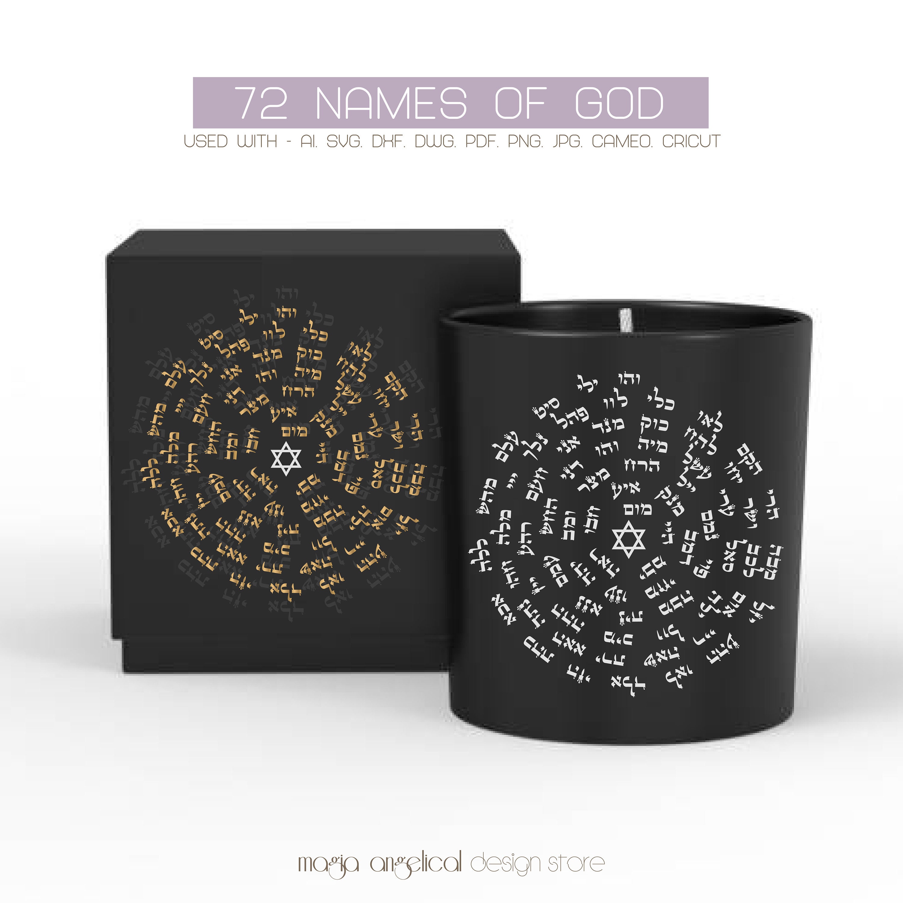 72 Names of God, Kabbalah Names, 72 Hebrew Names for God, 72 Names of ...
