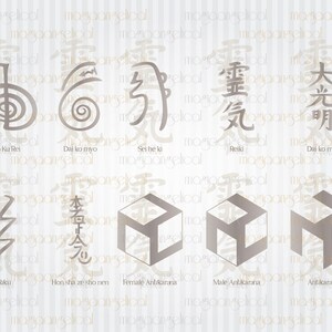 Reiki Símbolos vector Símbolos Sanación, Symbol Reik, AI, svg, dwg, pdf ...