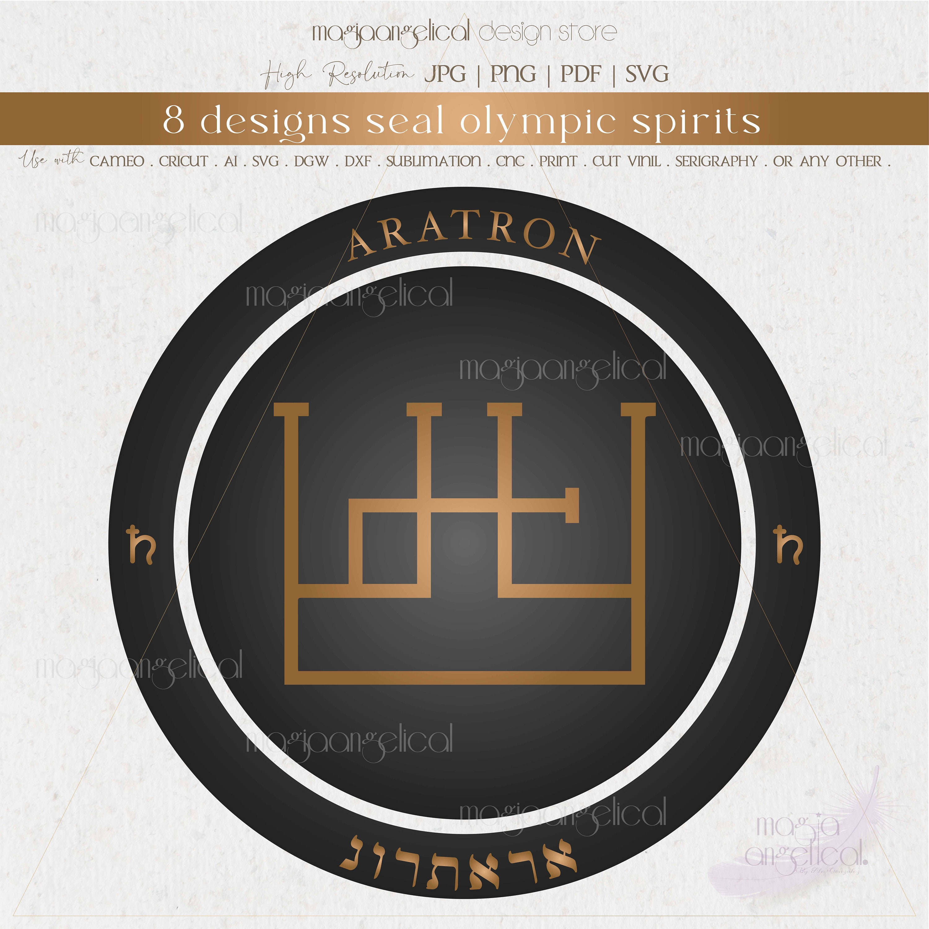 Seals Seven Spirits of Olympus of the Arbatel of Magic - Etsy UK