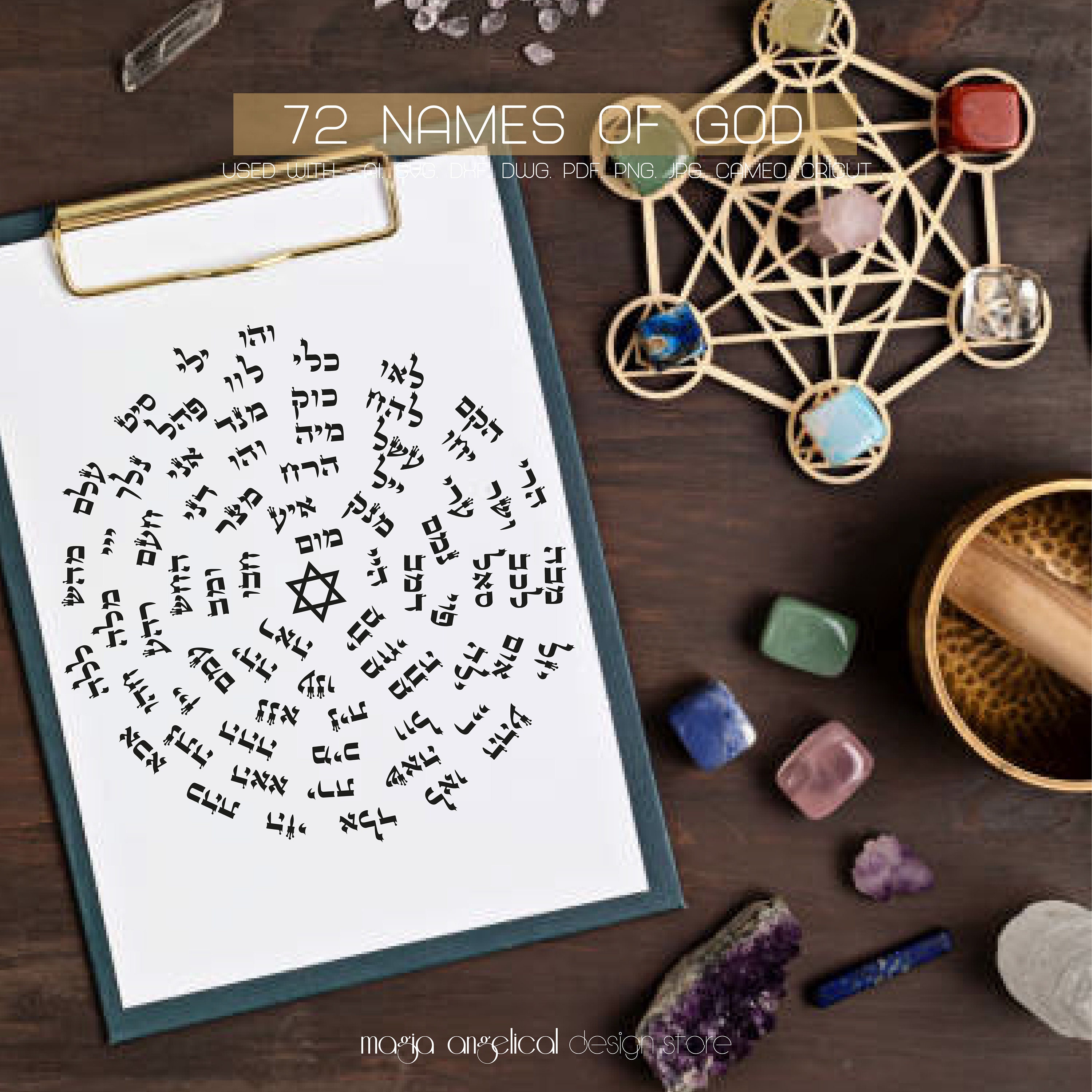 72 Names of God, Kabbalah Names, 72 Hebrew Names for God, 72 Names of ...