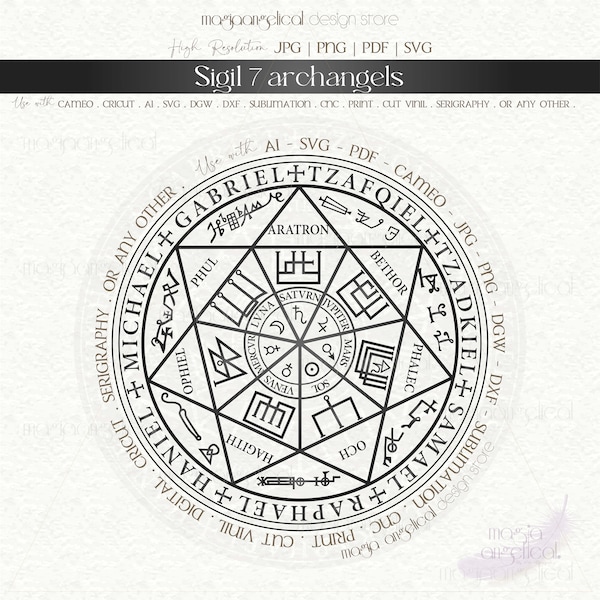 Seal of the 7 Archangels - Etsy