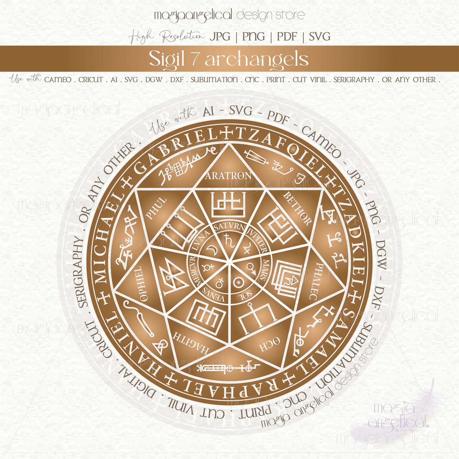 Seal 7 Archangels, 7 powerful archangels, powerful magical protection ...