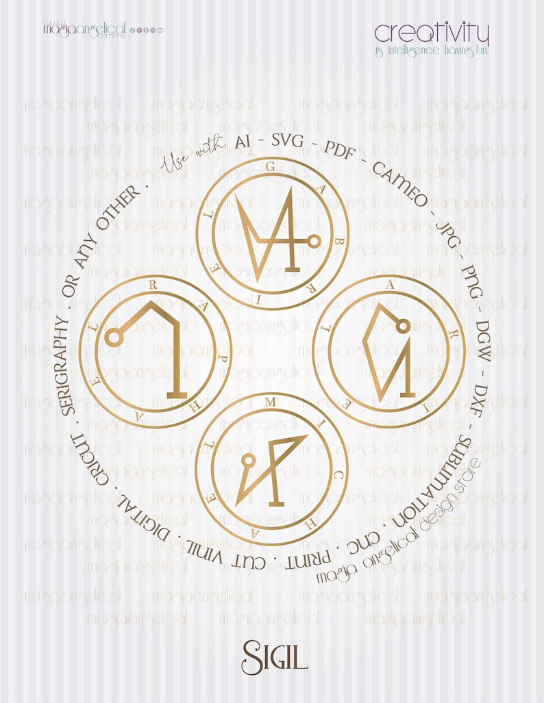 Archangels, Runes, Sigil, Seal Uriel, Raphael, Michael, Gabriel, Files ...