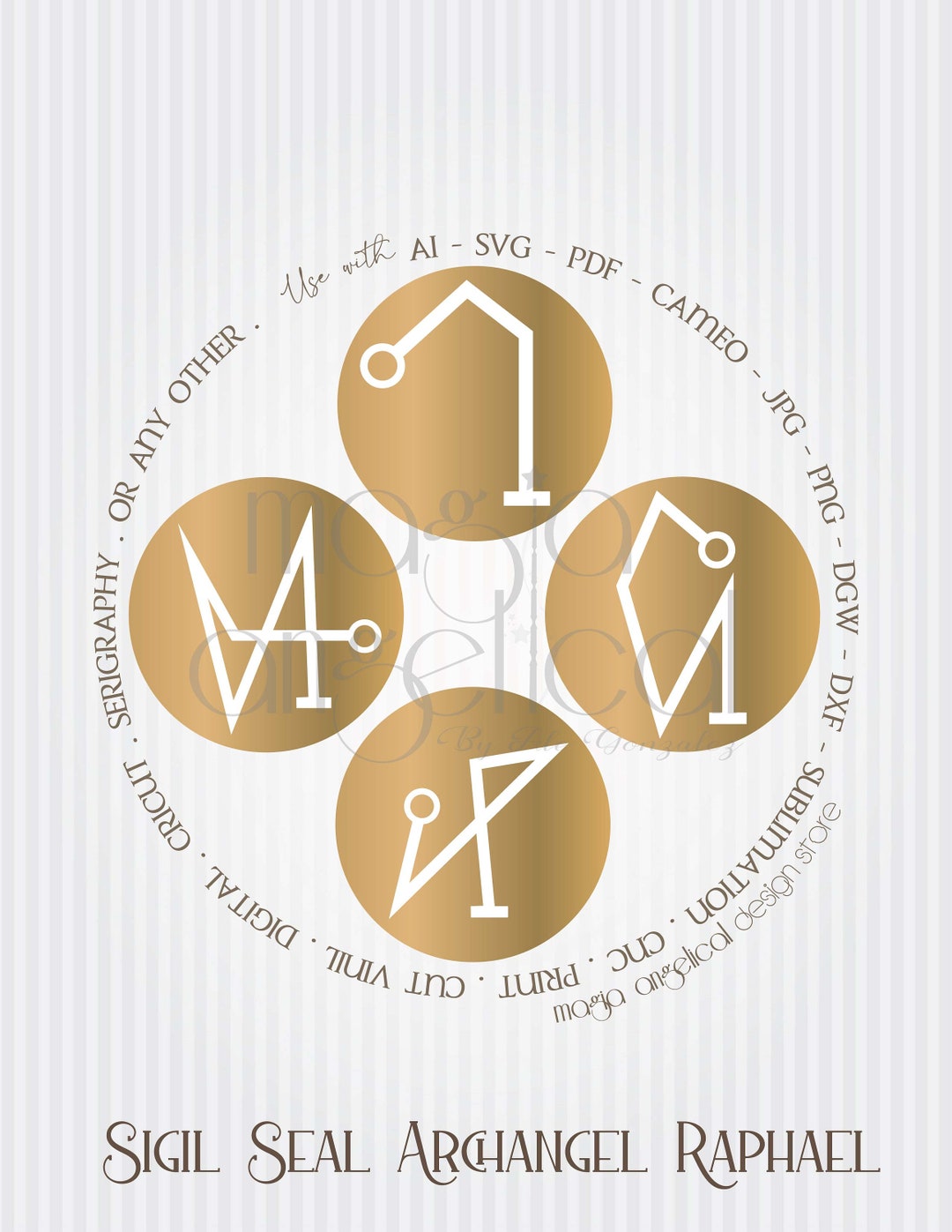 Sigil Archangels Angelic Runes Sigils of the 4 Archangels - Etsy Canada