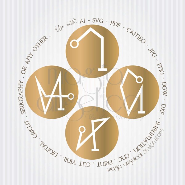Angel sigil svg - Etsy Italia