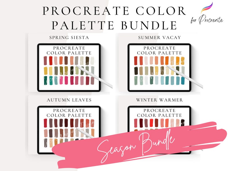Seasons Procreate Color Palette Bundle Procreate Color - Etsy Seasons Procreate Color Palette Bundle Procreate Color - Etsy