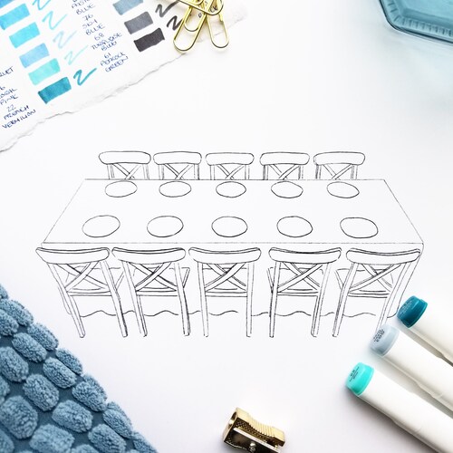 52 Table Templates Drawing Templates Wedding Planner Tools - Etsy