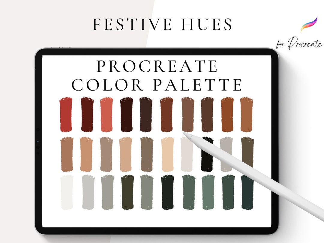 Festive Hues Procreate Color Palette, Color Combinations, Procreate ...