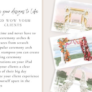 57 Wedding Ceremony Arch Procreate Stamps | Procreate Wedding ...