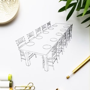 52 Table Templates, Drawing Templates, Wedding Planner Tools, Printable ...