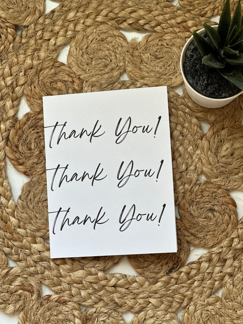 Assorted Thank You Cards | Minimalist Thank You Cards | Thank You Card ...