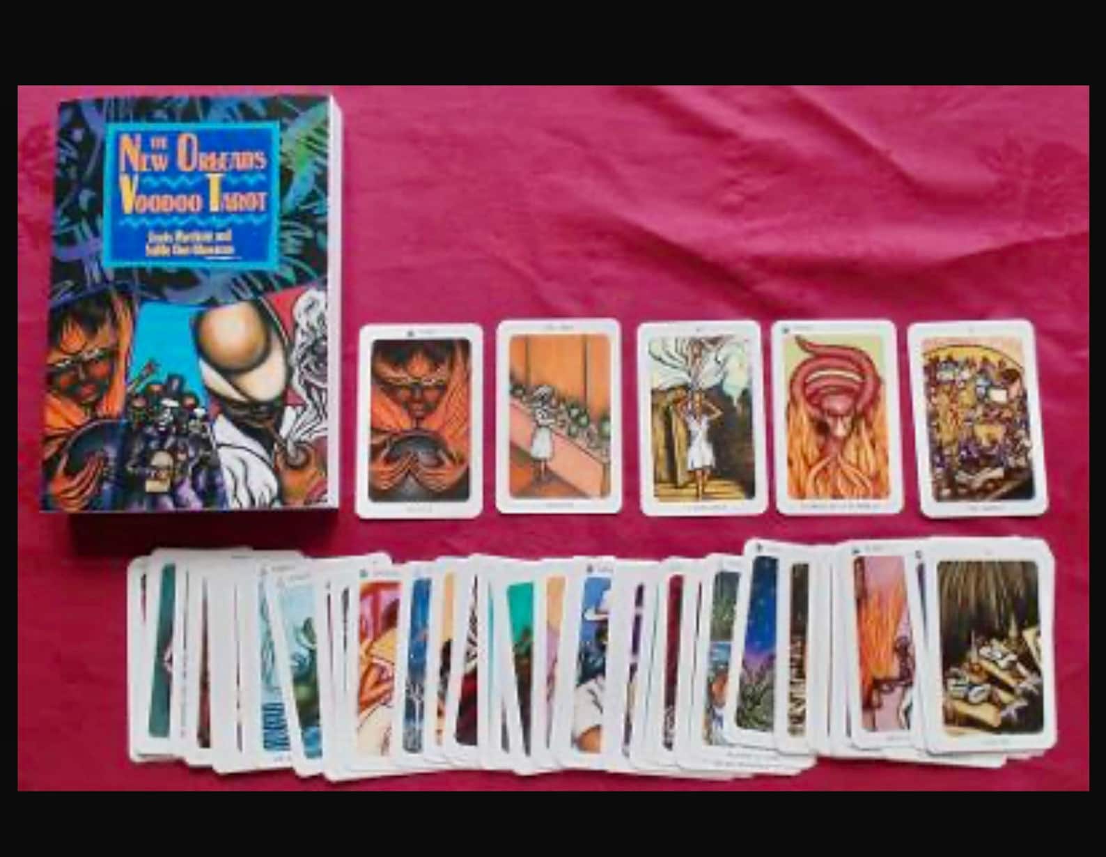 The New Orleans VOODOO TAROT DECK Full Size Book Tarot | Etsy