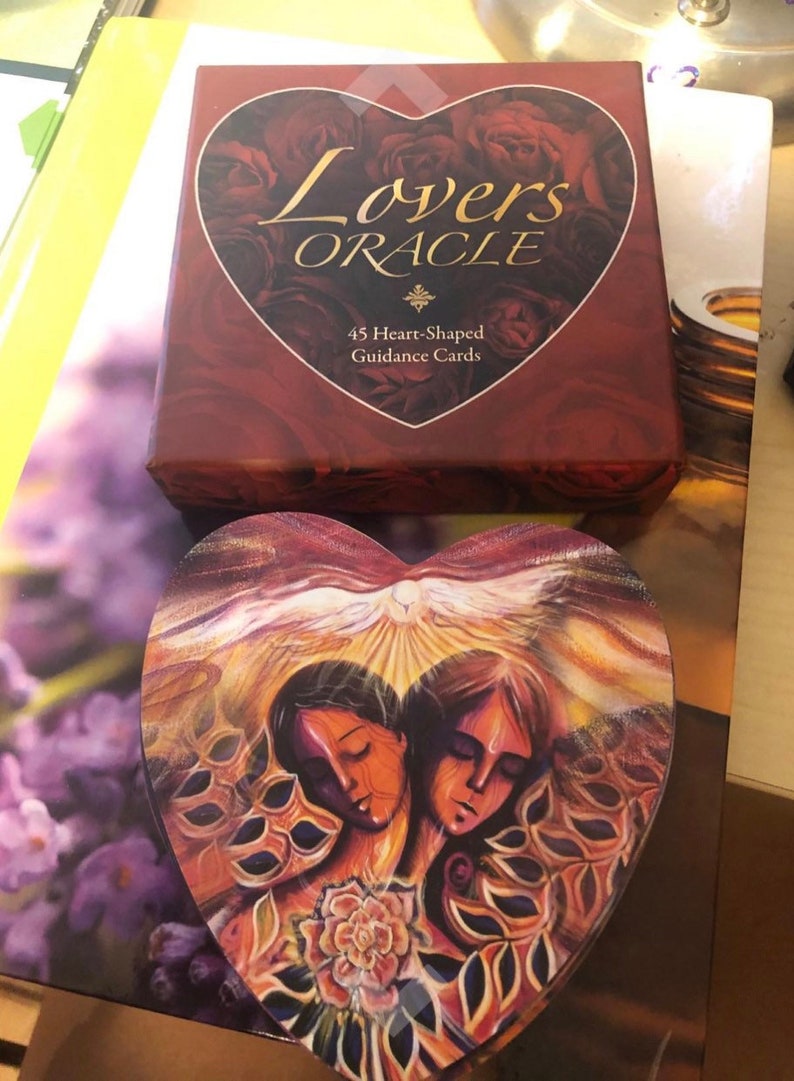 Lovers Oracle Heart Shaped Love Fortune Telling Cards By Toni Etsy