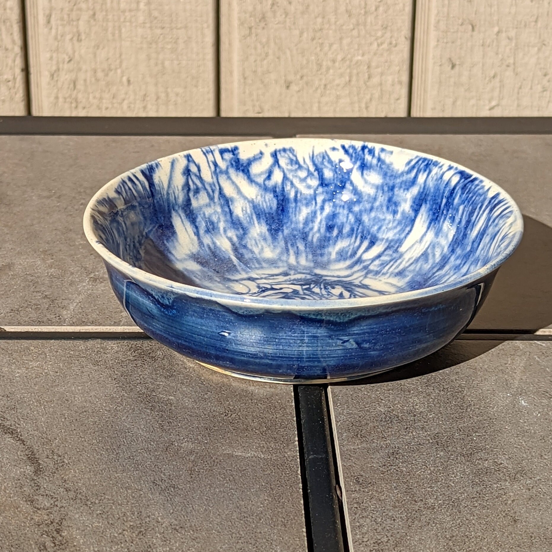 Blue Flower Bowl - Etsy
