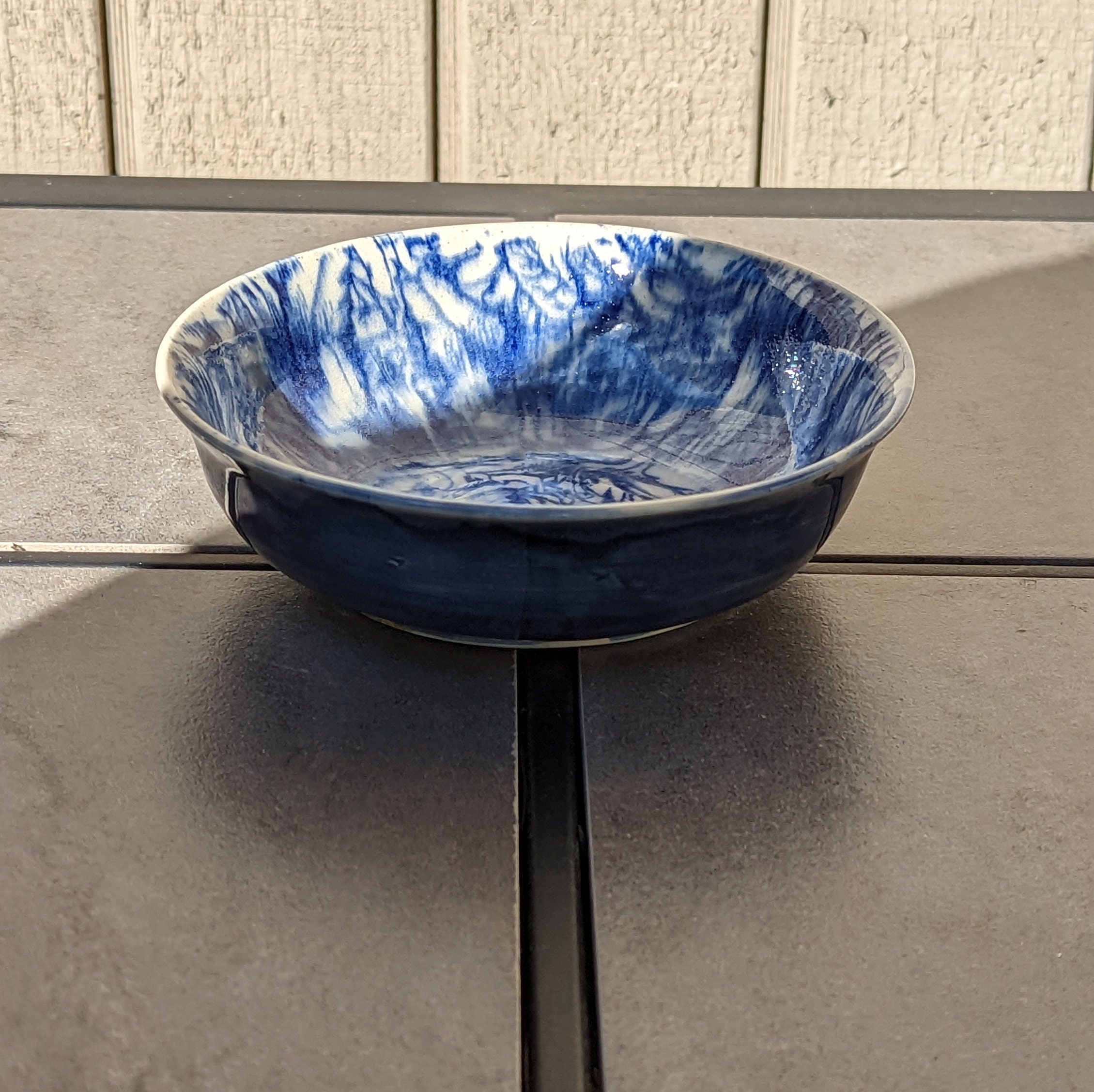 Blue Flower Bowl - Etsy