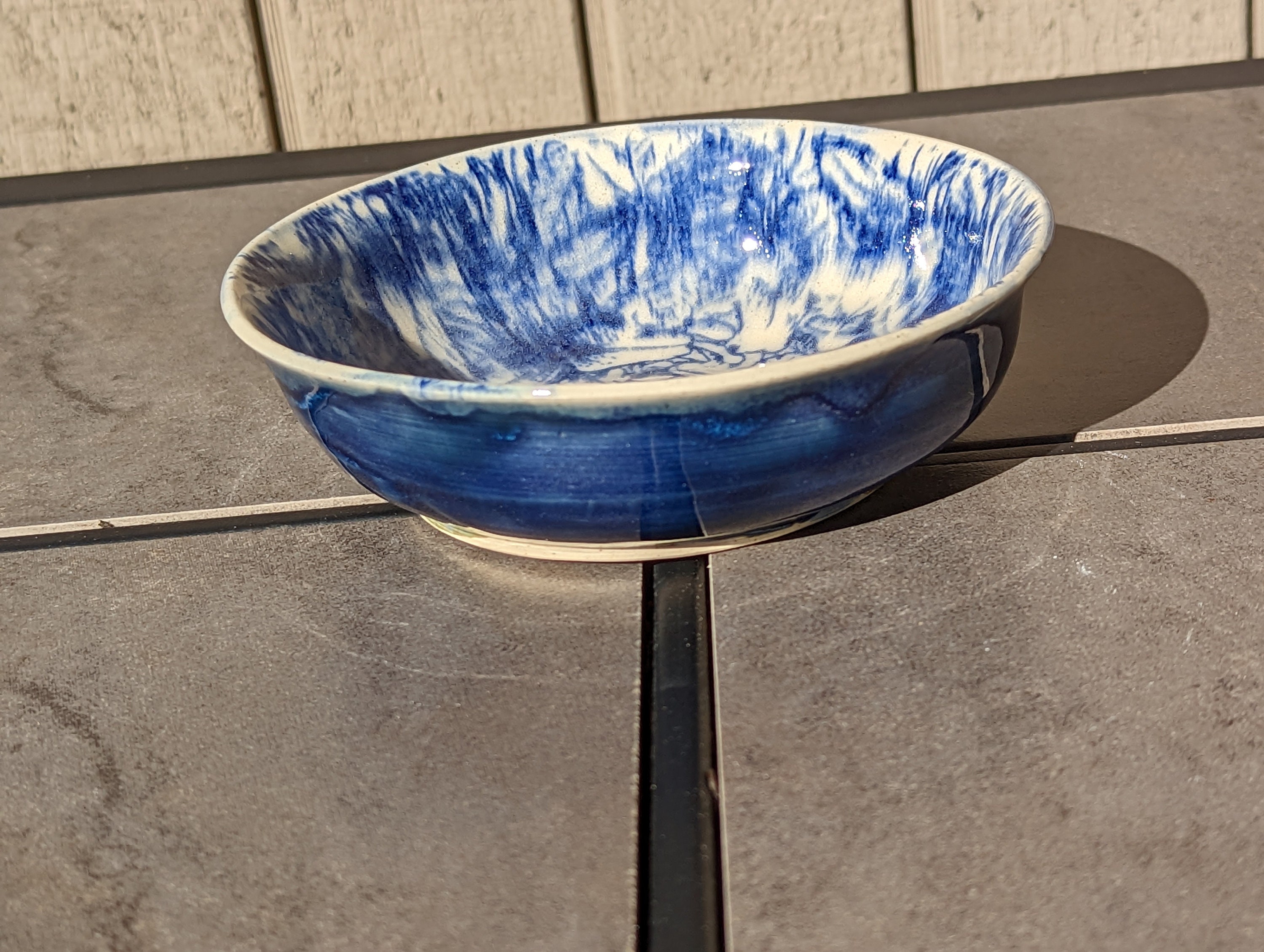 Blue Flower Bowl - Etsy