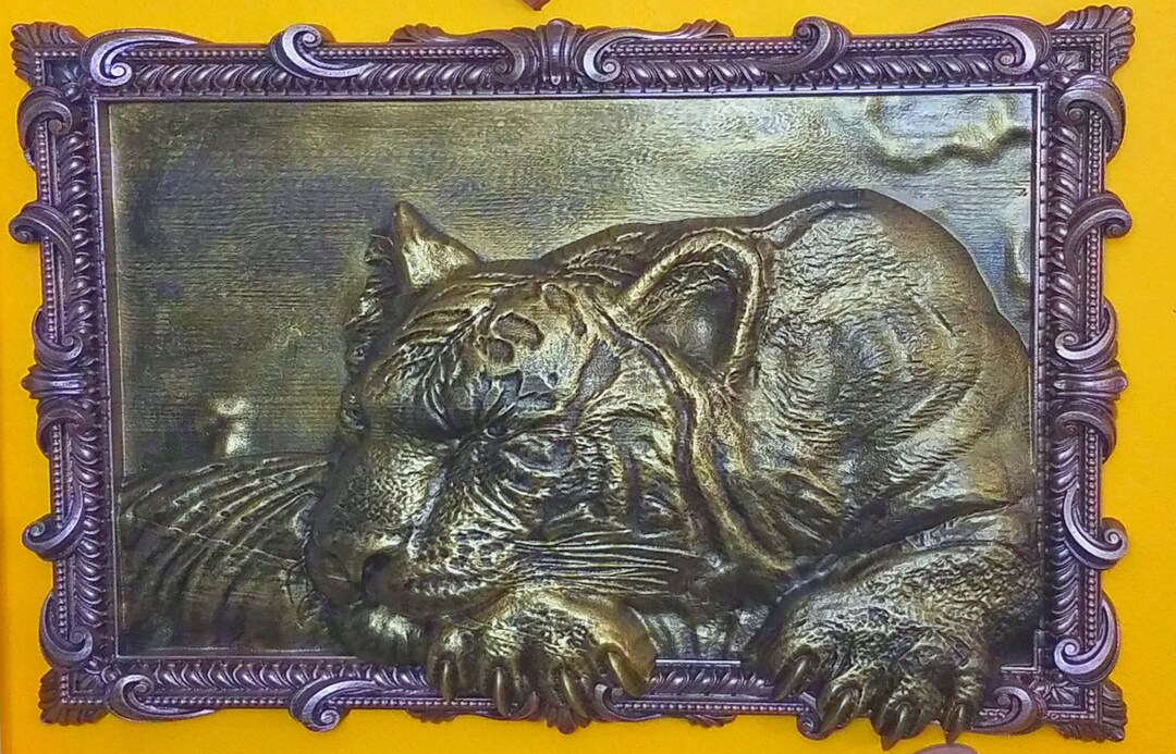 Fine Art ... Lioness 3D CNC Wood Carving - Etsy