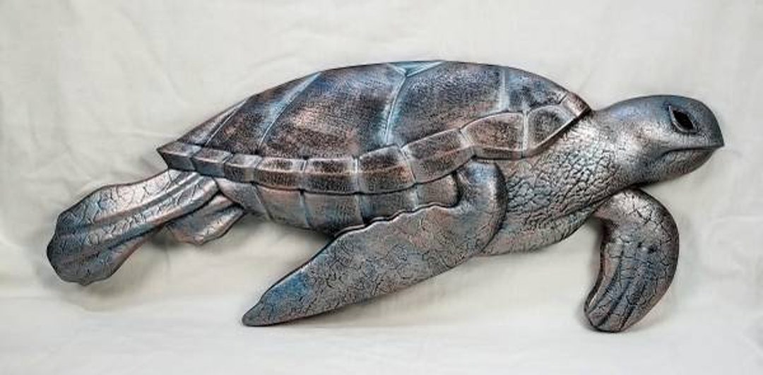 3D Wall Decor Sea Turtle Hardwood - Etsy
