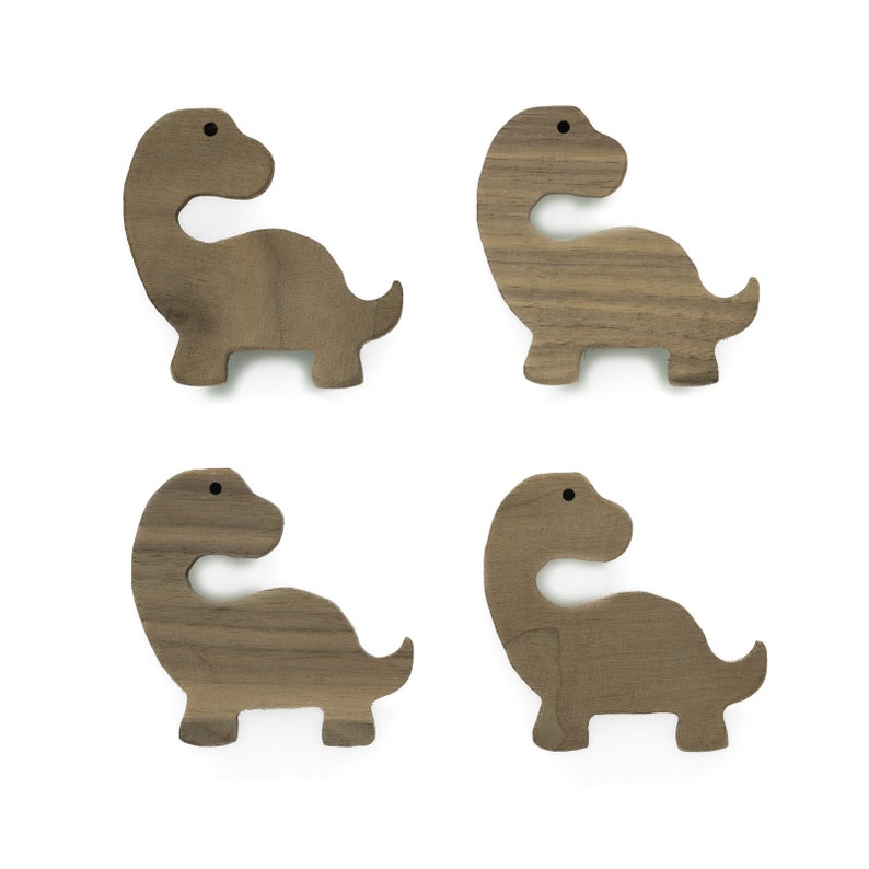 Dinosaur Handles Made of Untreated Walnut Wood (t-rex Brachio Stego ...