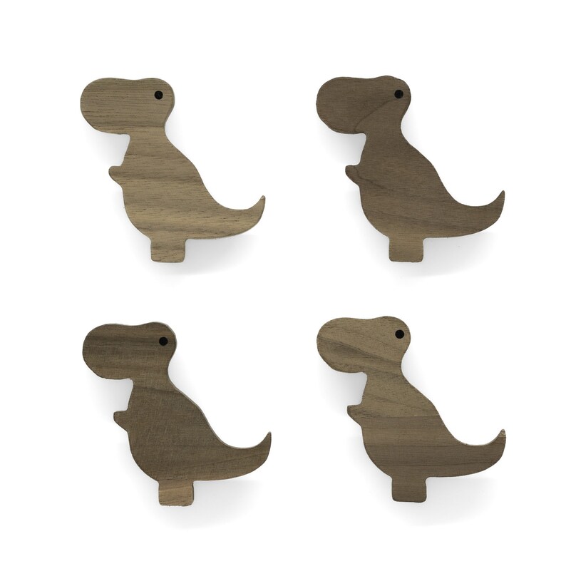 Dinosaur Handles Made of Untreated Walnut Wood (t-rex Brachio Stego ...