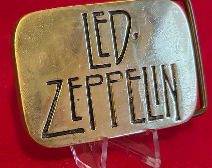 LED ZEPPELIN Brass Belt Buckle - 1977 - in Excellent Condition ...