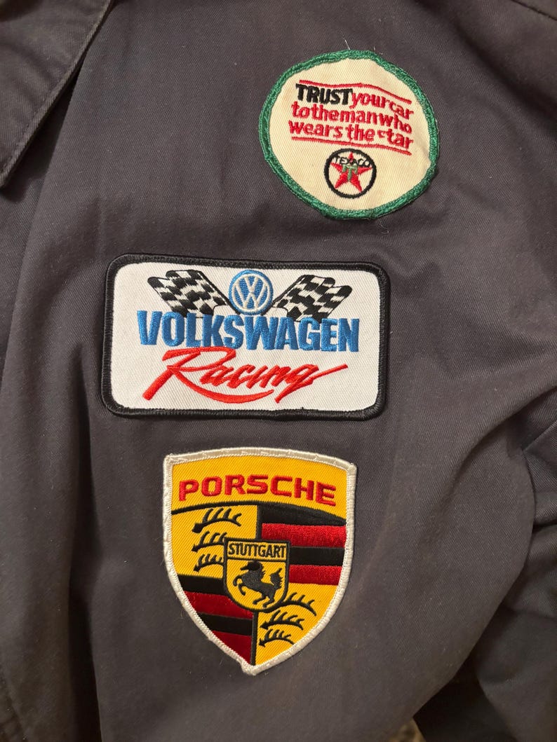 Aramark Mechanics Jacket With VW Theme and 1970’a Patches - Size XL ...