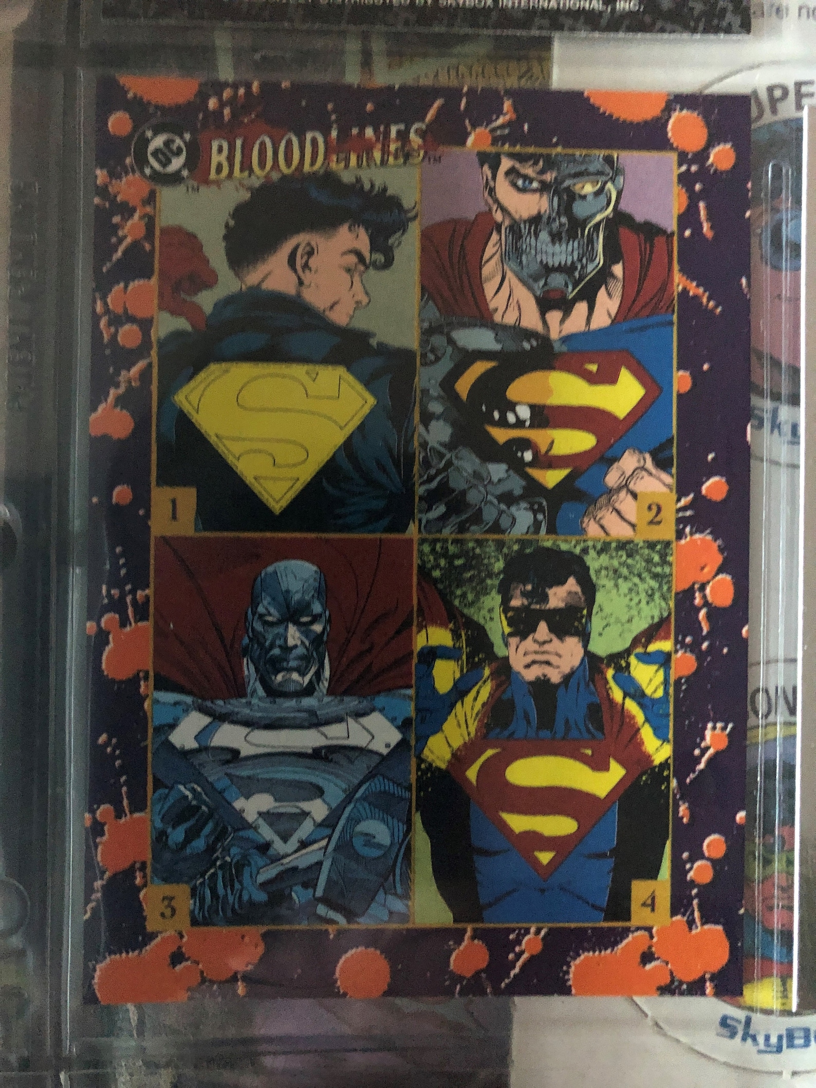 Large Lot: Doomsday-death of SUPERMAN, Binder! Card Sets! Prototype ...