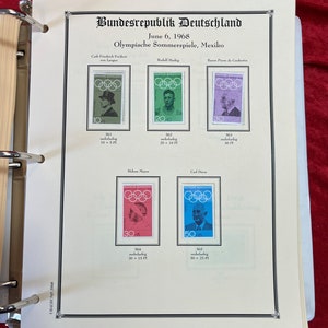 GERMANY Stamp Album - 1949-1996 - Contains Over 900 Different Stamps ...