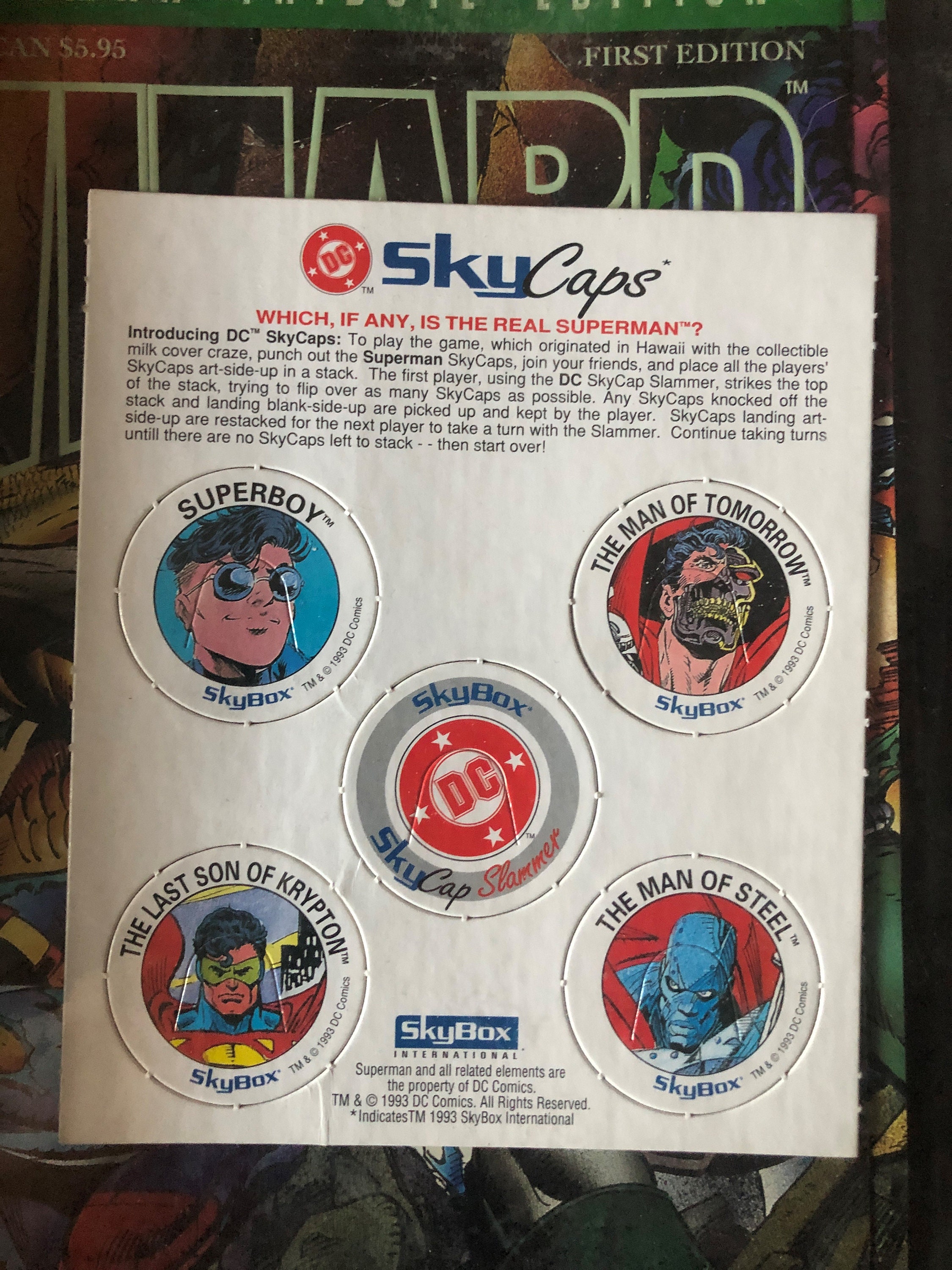 Large Lot: Doomsday-death of SUPERMAN, Binder! Card Sets! Prototype ...