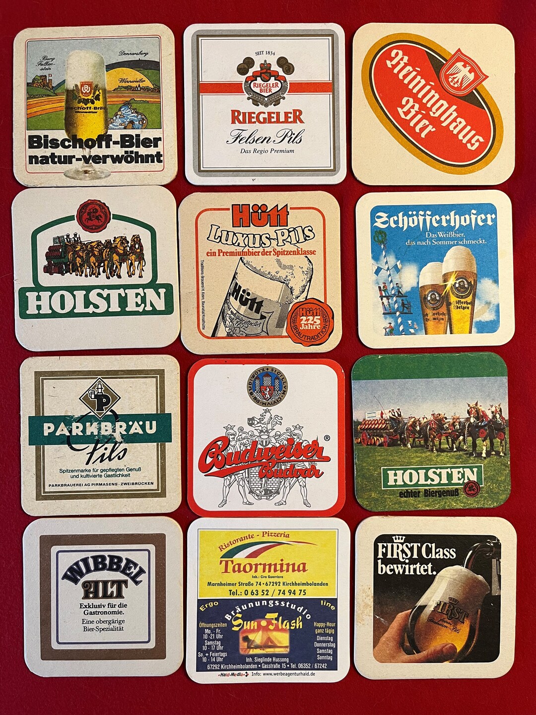 German Beer Coasters Lot 022 Bierdeckel 12 Total, No Duplicates 12 ...