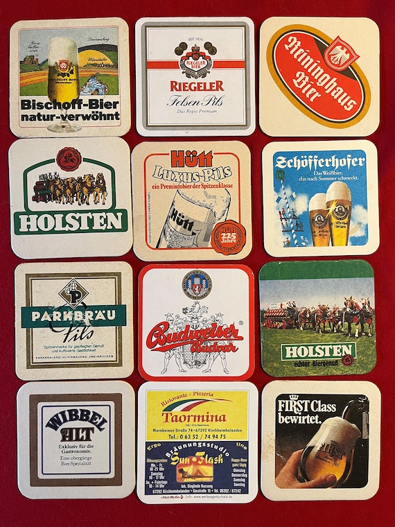 German Beer Coasters Lot 022 Bierdeckel 12 Total No - Etsy