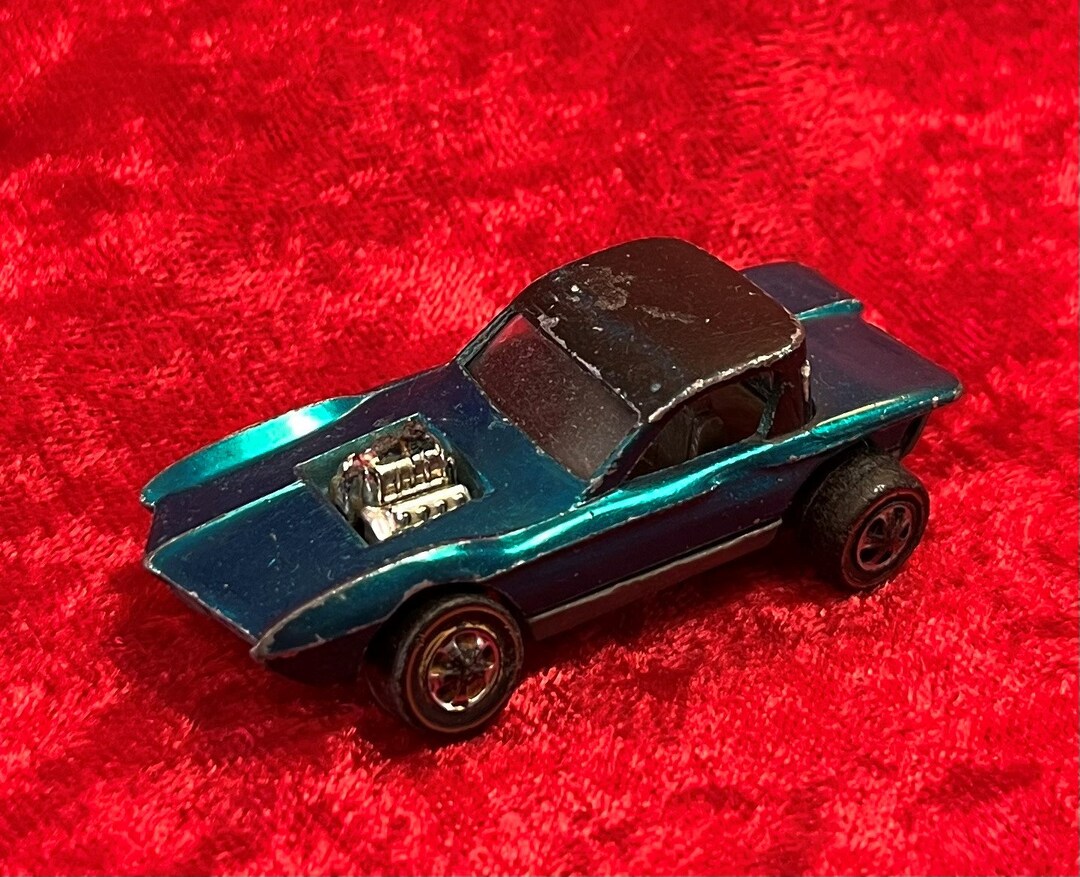 1968 Redline Hot Wheel - Python - in Great Condition - Aqua With Black ...