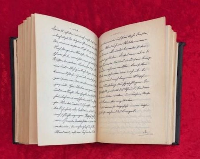 Original WWI German Soldiers Handwritten Diary - Includes Documentation ...