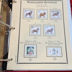 GERMANY Stamp Album - 1949-1996 - Contains Over 900 Different Stamps ...